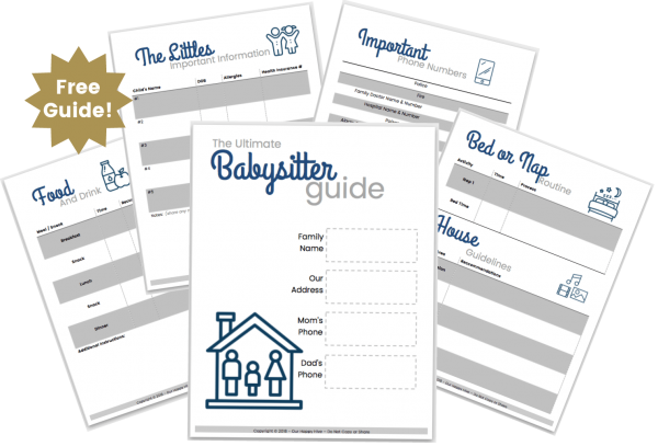 Finding A Babysitter When You're Nervous- FREE GUIDE- Our Happy Hive