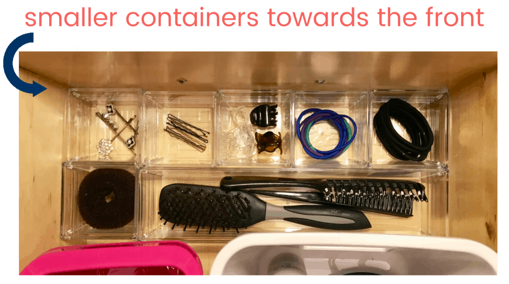 DIY dollar store bathroom organization v2 - Our Happy Hive