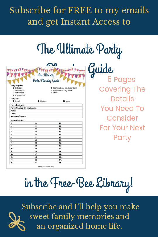 Ultimate Party Guide Subscribe (1) - Our Happy Hive